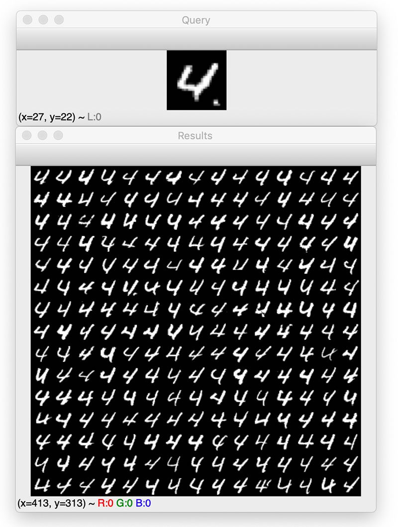 基于内容的图像检索的自动编码器与keras和tensorflow Pyimagesearch